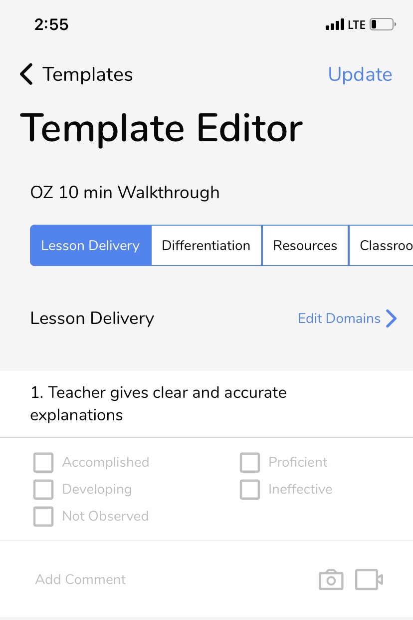 Features - Education Walkthrough